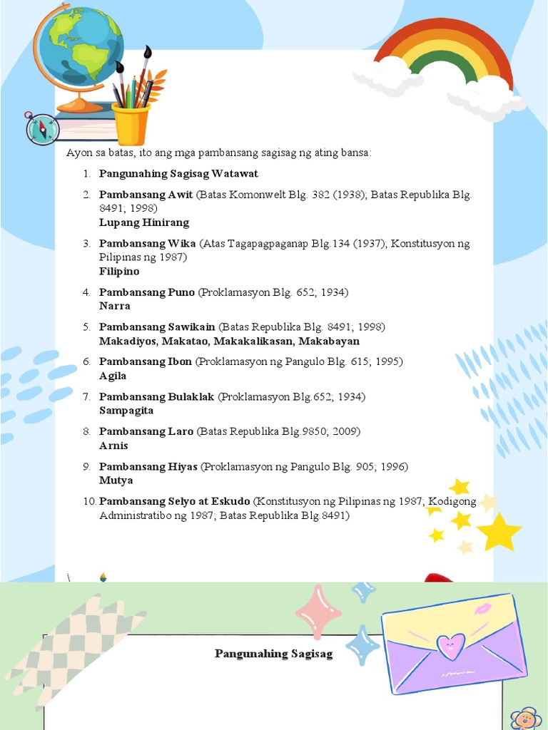 Sagisag NG Pilipinas | PDF