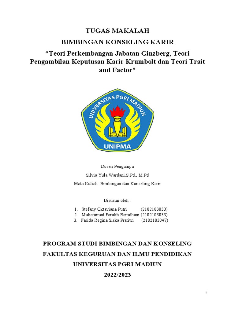 Makalah Kel 4 - 3B | PDF | Karier & Perkembangan