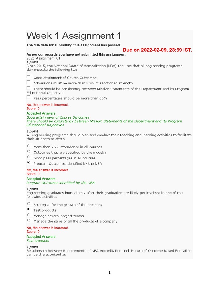 NATE - Assignment 2022 | Download Free PDF | Educational Assessment | Teachers