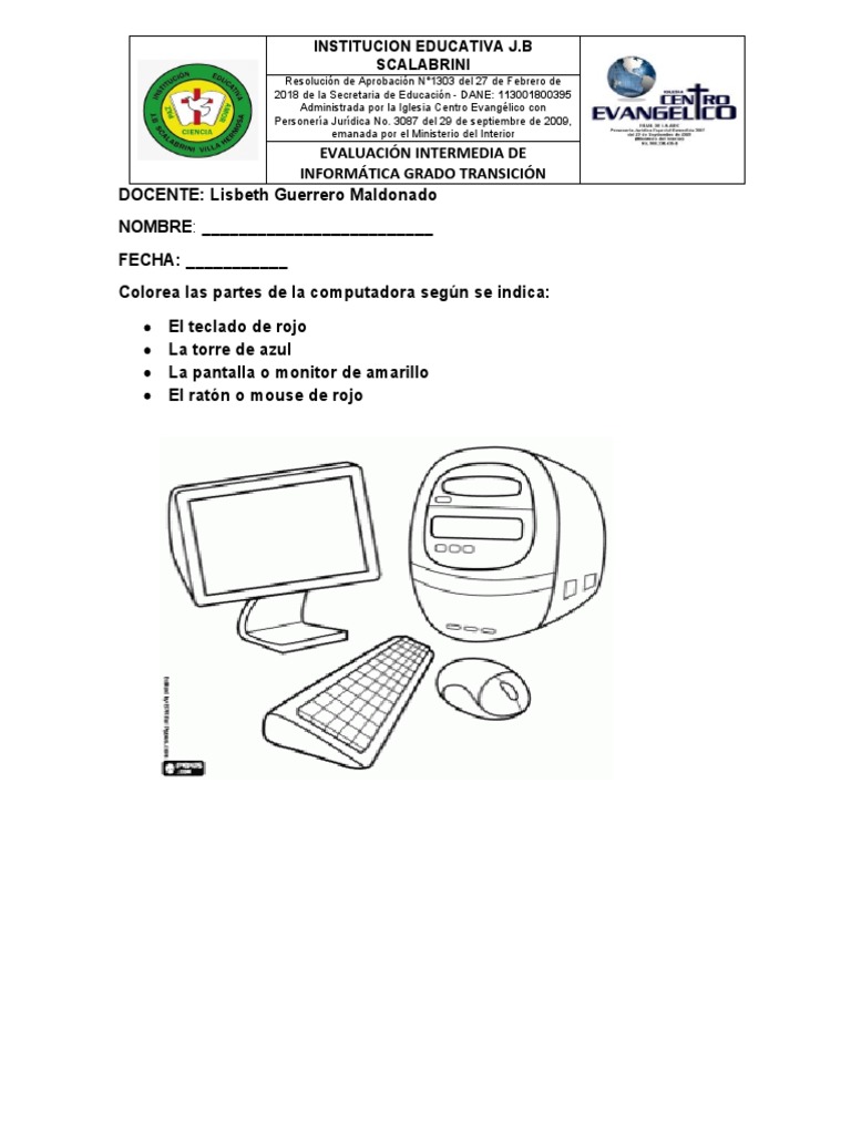 Evaluacion Intermedia Informatica 5-01 | PDF