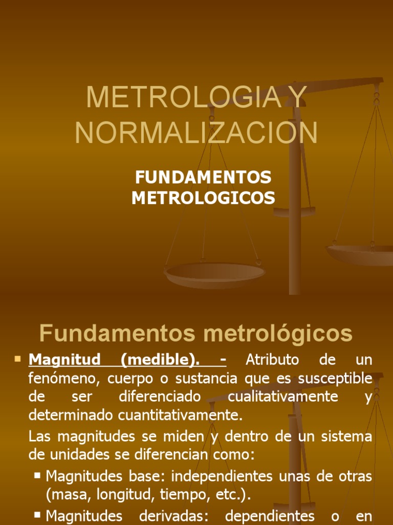 Fundamentos Metrologicos | PDF | Calibración | Medición
