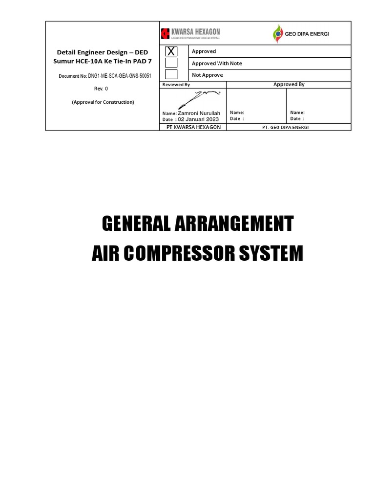 Ga Air Compressor System | PDF | Manufactured Goods | Chemical Engineering