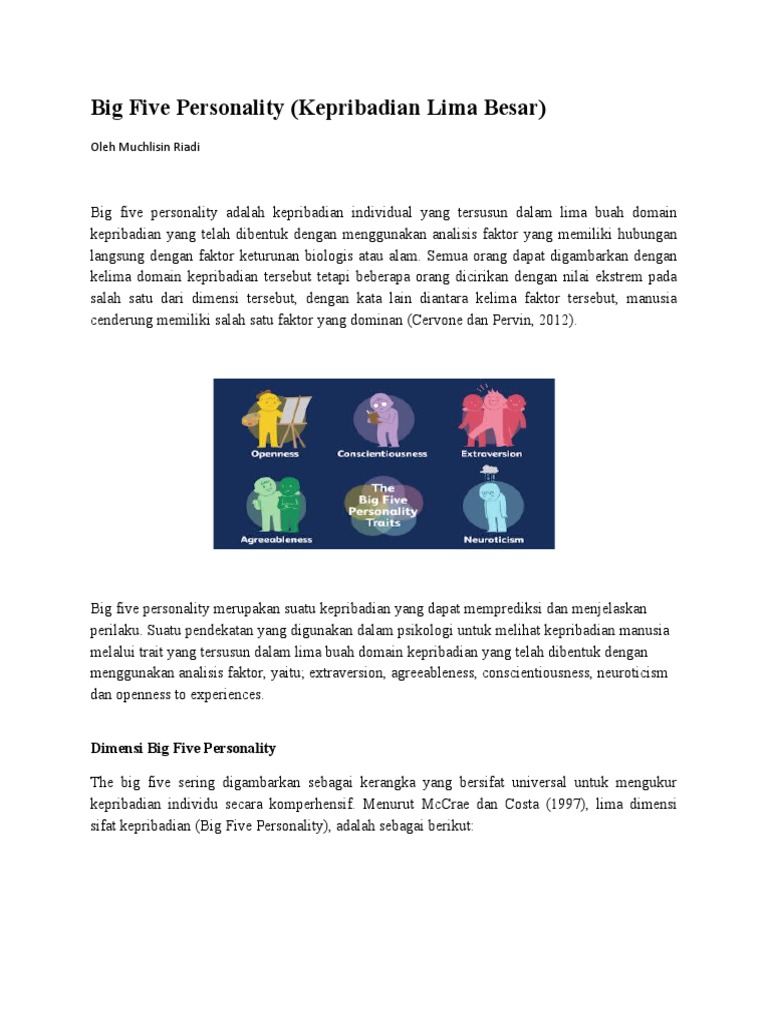 The Big Five of Personality | PDF