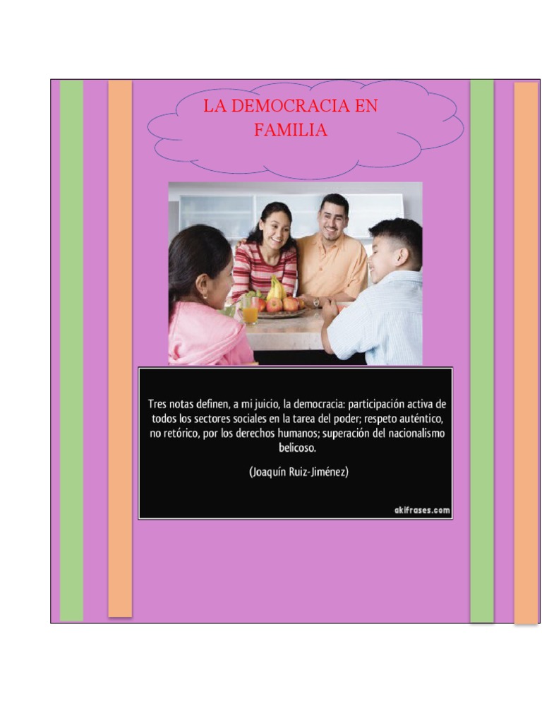 La Democracia en Familia: Anexos | PDF