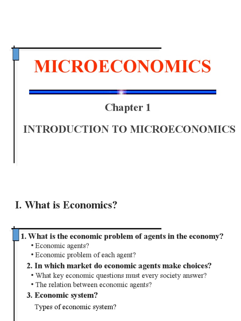 Introduction To Microeconomics | PDF | Economics | Market Economy
