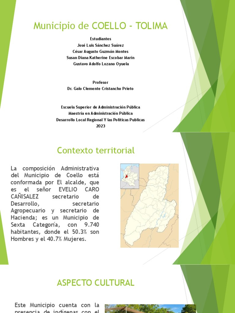 Municipio de COELLO - TOLIMA-2 | PDF
