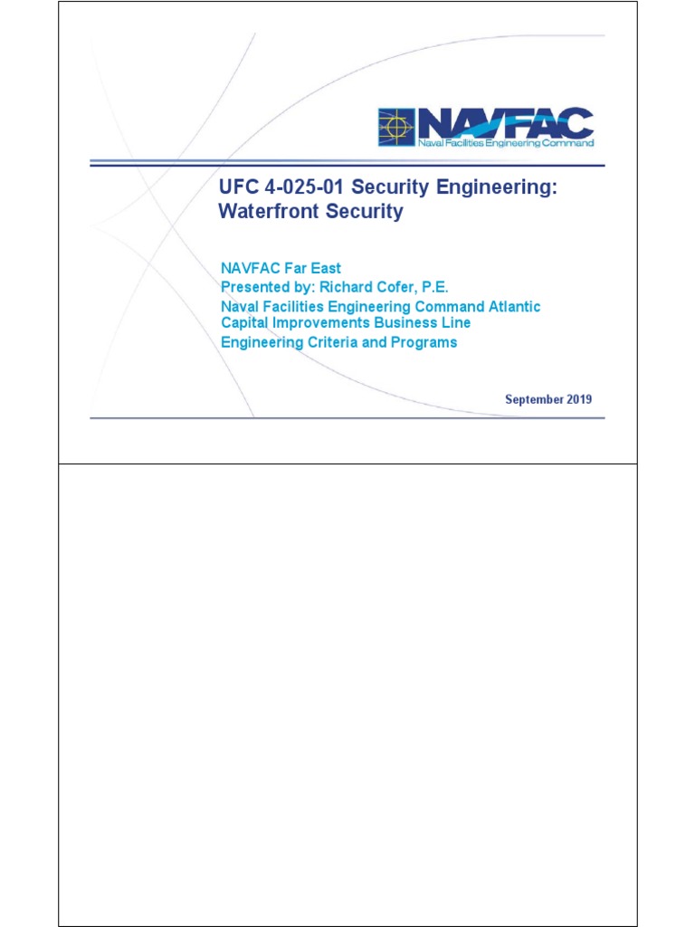 Navfac Far East Waterfrnt Sec Sept 2019 A | PDF