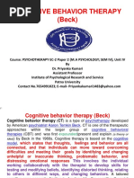 Beck's Cognitive Theory | PDF | Mindfulness | Psychotherapy