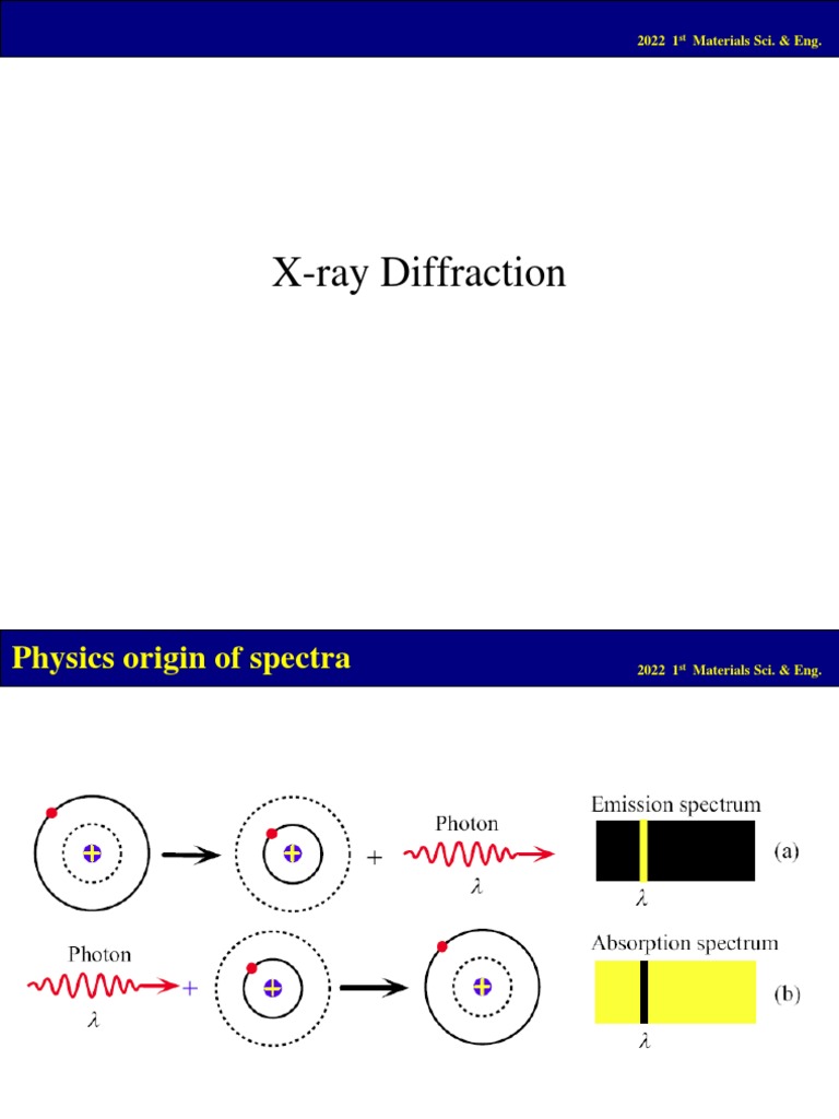 X-Ray Diffraction | PDF | X Ray Crystallography | Diffraction