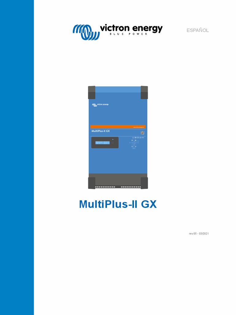 Manual Victron Multiplus II GX | PDF | Ingenieria Eléctrica | Corriente ...