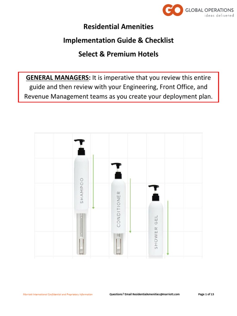 Implementing a Residential Amenity Program: A Guide and Checklist for ...