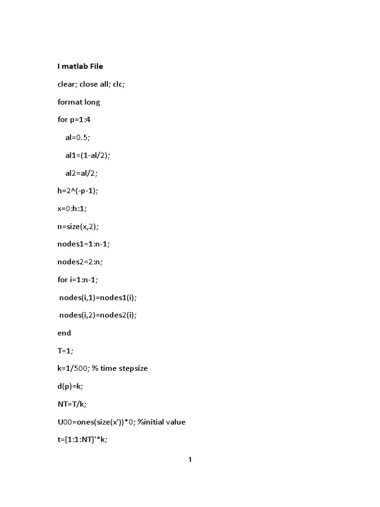 Fractional Crank Nicolson Code | PDF | Mathematical Analysis