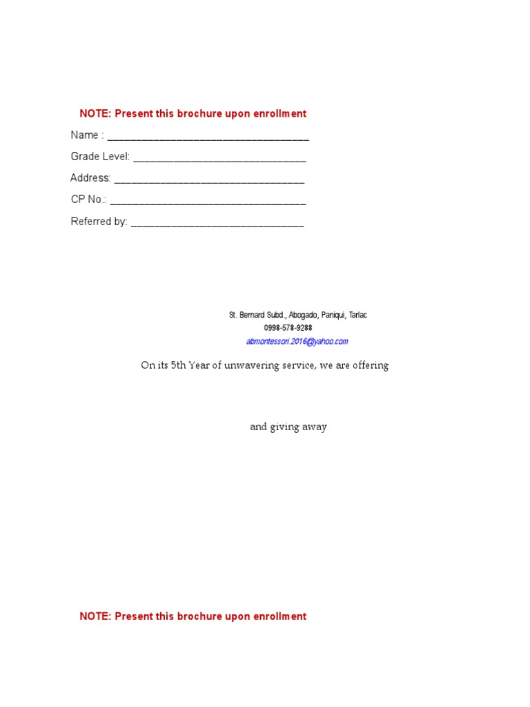 Referral Slip | PDF