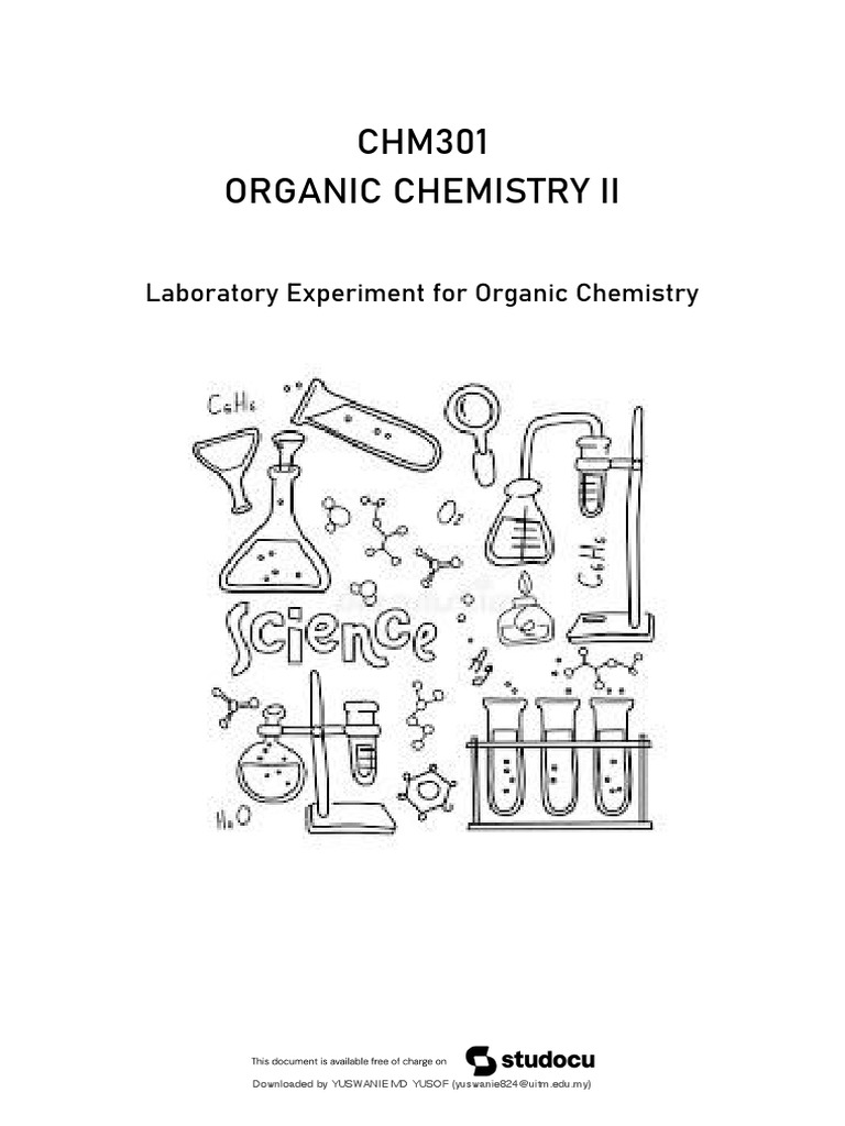 CHM301 Laboratory Manual | PDF | Amine | Aldehyde