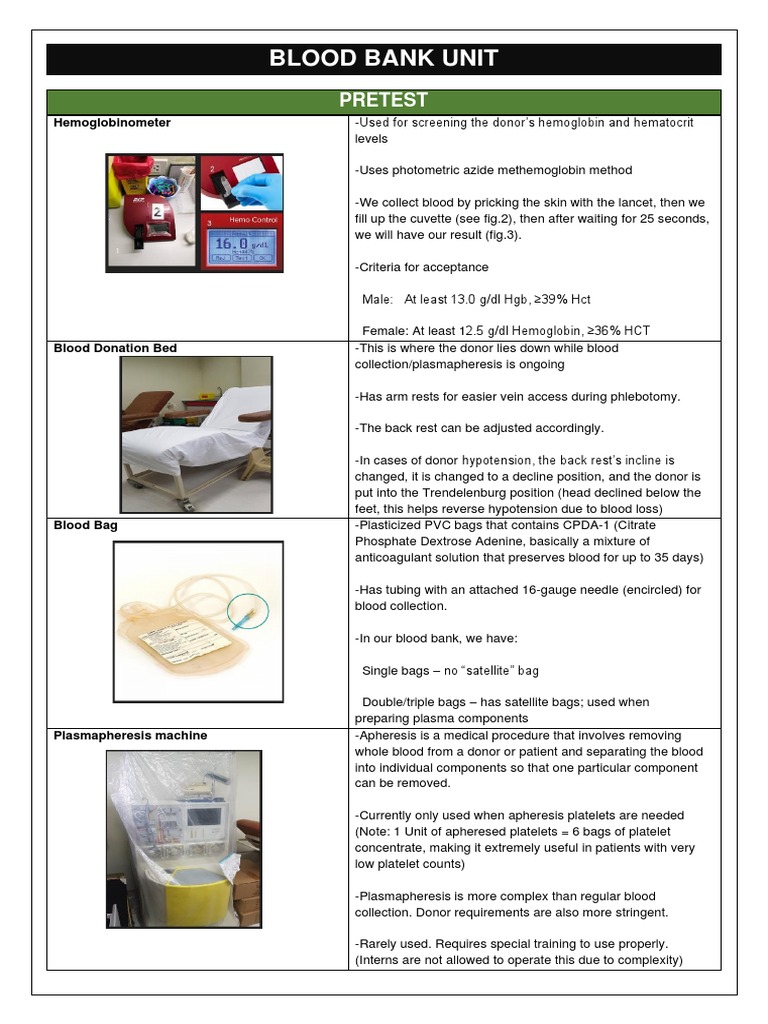 Blood Bank Unit | PDF | Blood Type | Blood Donation