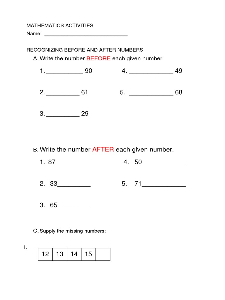 Math Exercises for Kids | PDF
