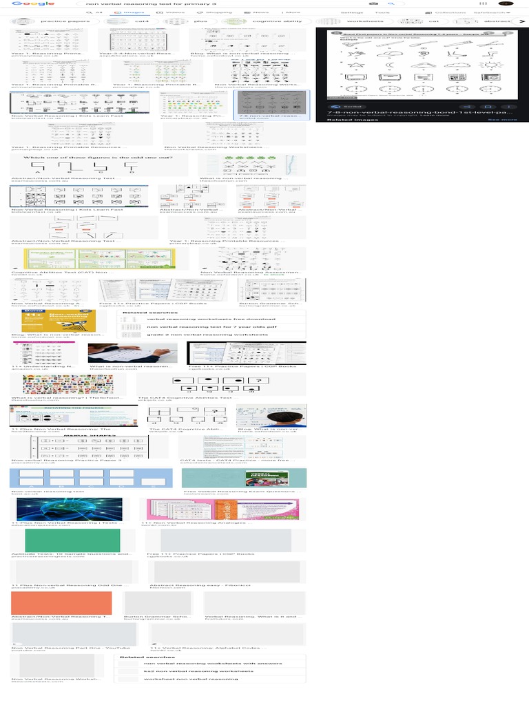 7-8-Non-Verbal-Reasoning-Bond-1st-Level-Pa R.PDF - Learning - Cognition | PDF | Cognitive ...
