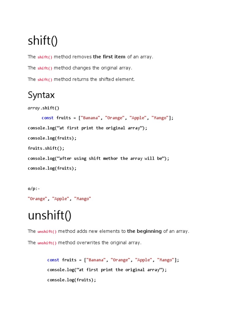 Rupam Js Array-Methode | PDF