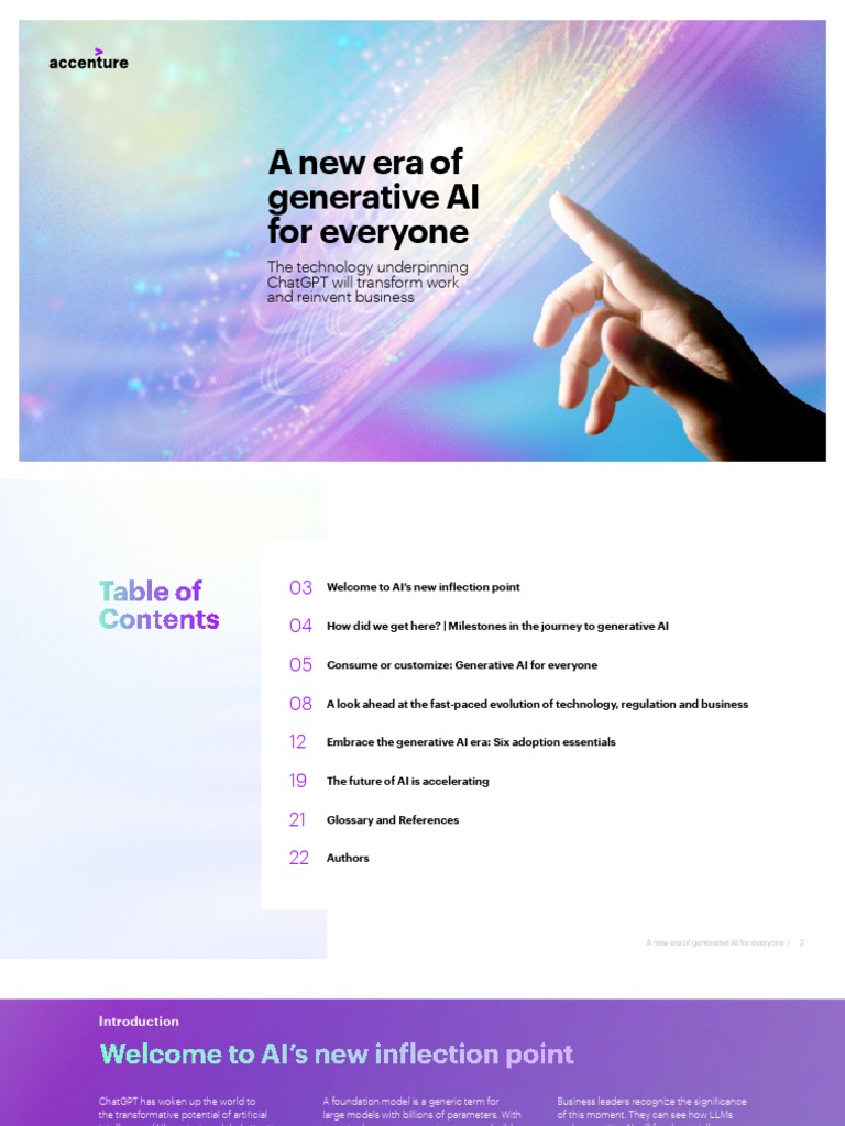 Accenture A New Era of Generative AI For Everyone | PDF | Artificial ...