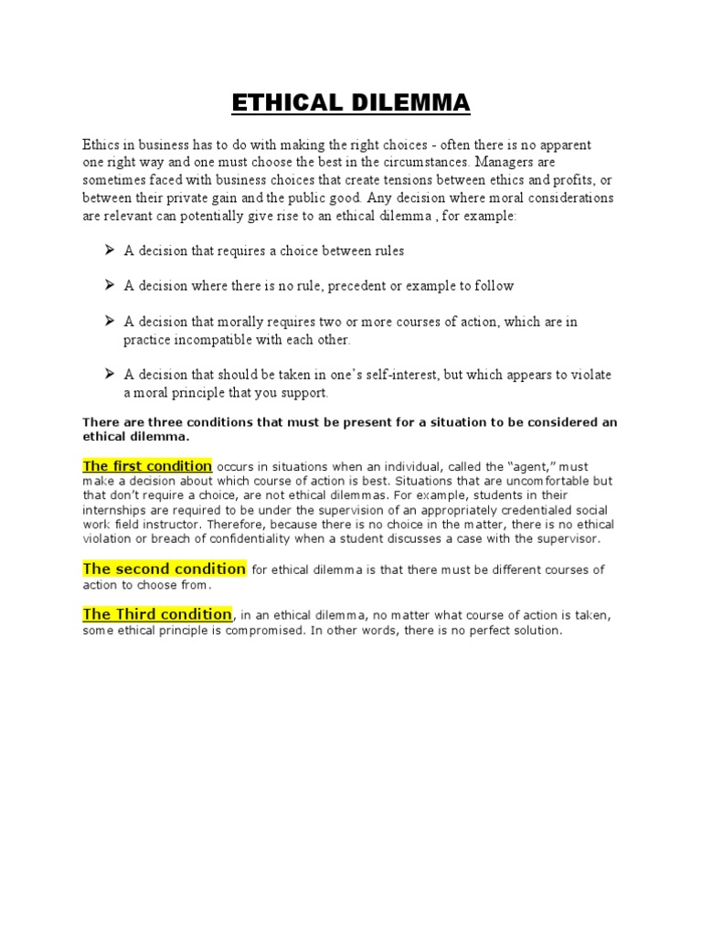 Ethical Dilemma Notes Kiit | PDF | Cognitive Science | Social Institutions