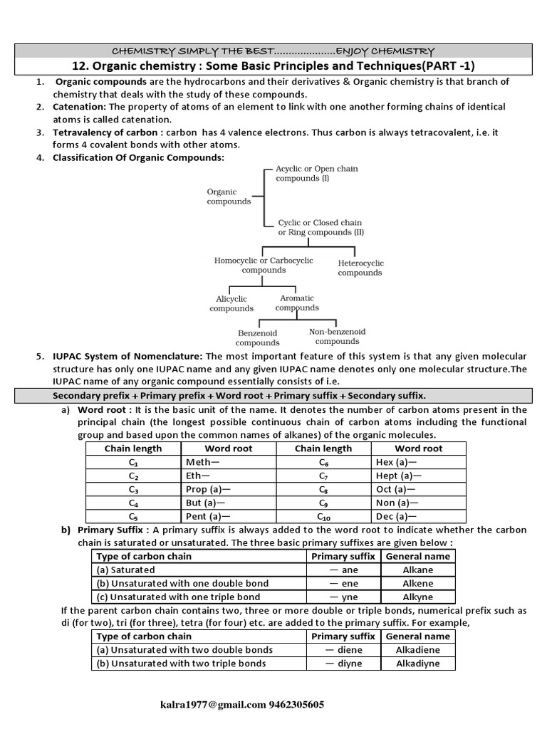Organic Chemistry Some Basic Principles and Techniques 2017 PART - 1 | Download Free PDF ...