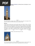 Big Ben - The Clock Tower | PDF | Buildings And Structures