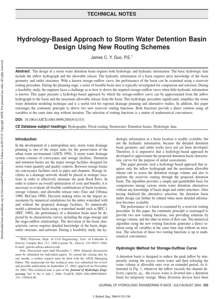 Guo 2004 | PDF | Discharge (Hydrology) | Drainage Basin