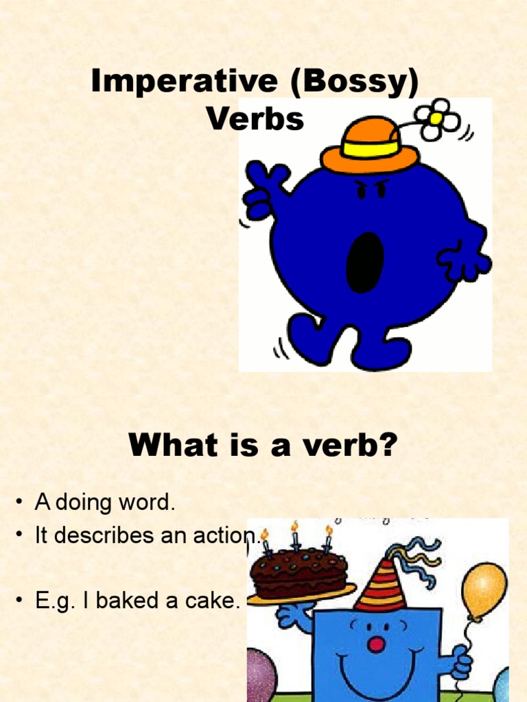 Imperative (Bossy) Verbs | PDF