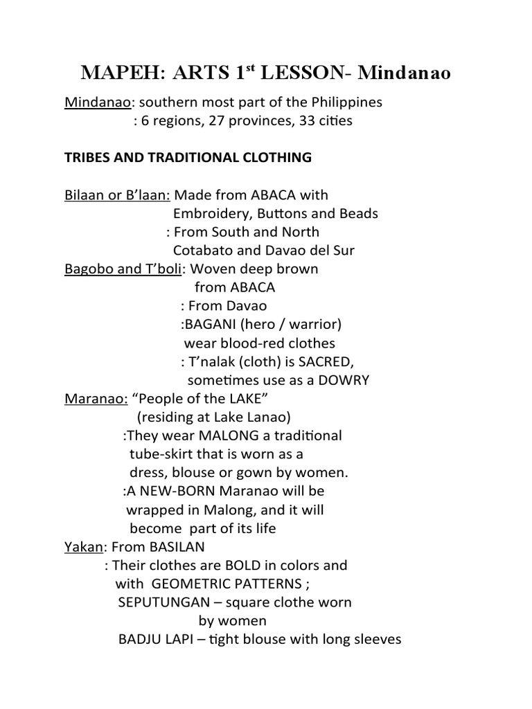 MAPEH LESSON 1 3rd QRTR | PDF