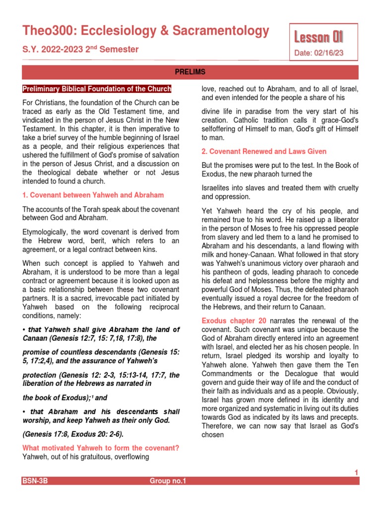 Laying the Biblical Foundation for Understanding the Origins and Nature ...