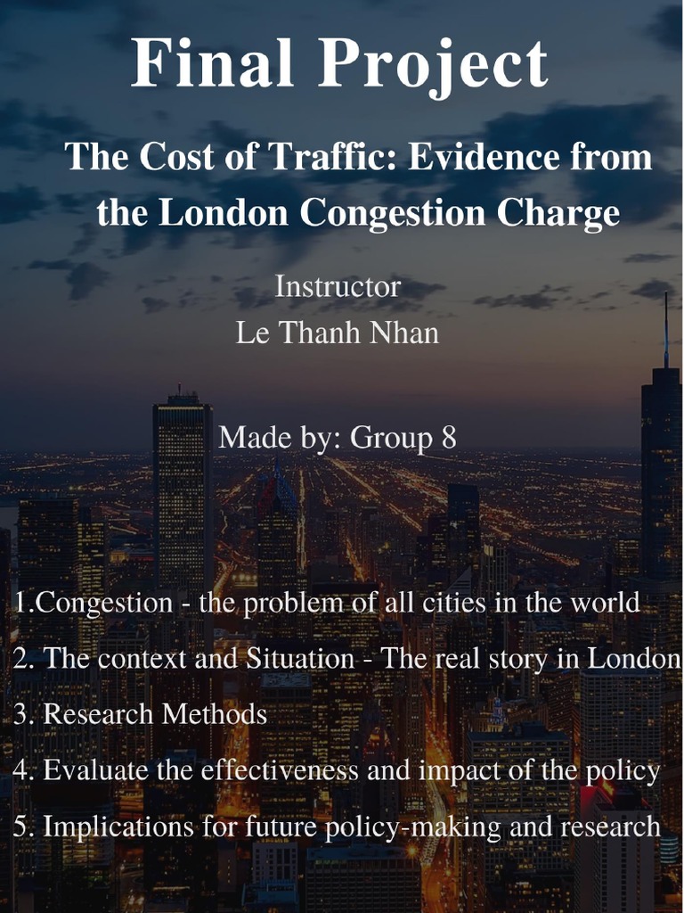 Final Project - Urban Economics-English | PDF | Air Pollution | Traffic ...