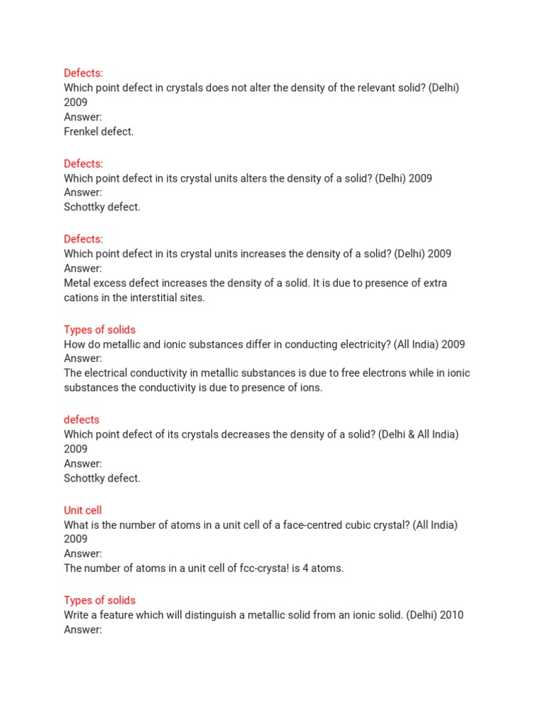Solid State Notes | PDF
