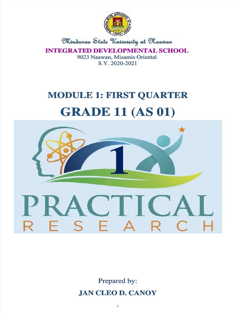 PDF g11 Module Practical Research 1 q1 - Compress | PDF