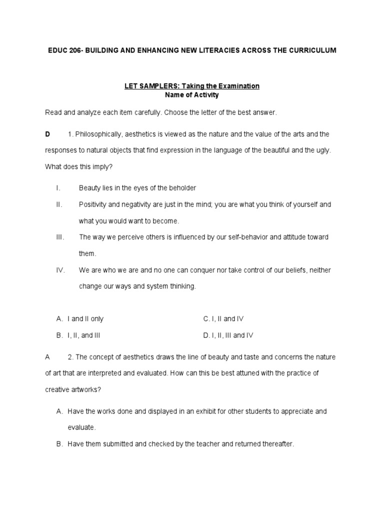 Answer Lesson 11 | PDF