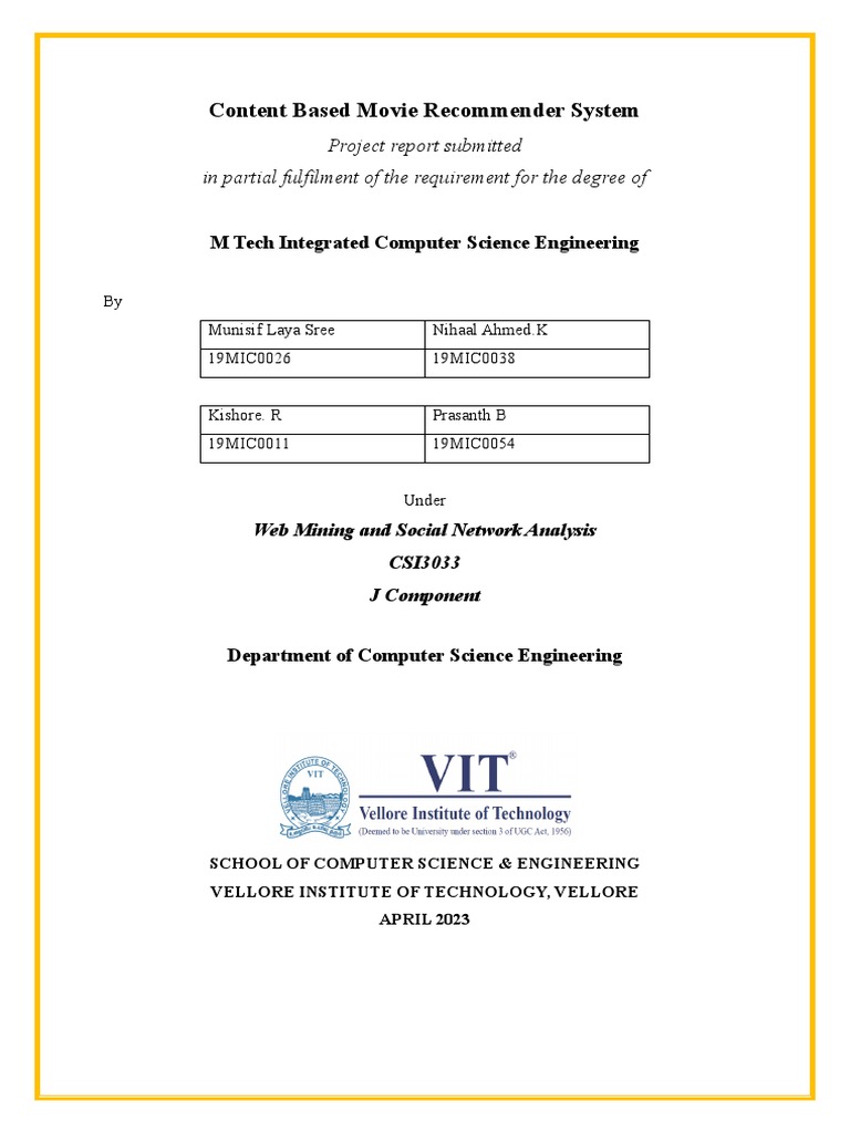 Web Mining Project Document Final | PDF | Data Analysis | Information ...