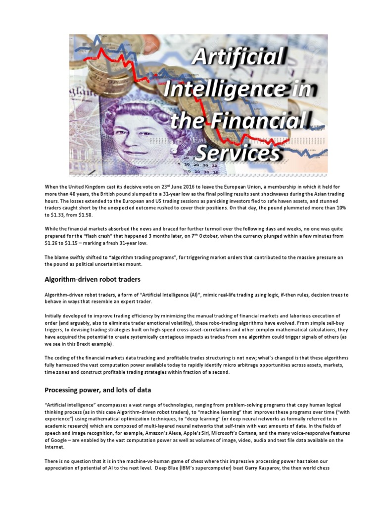 Artificial Intelligence in Financial Services | PDF | Artificial ...