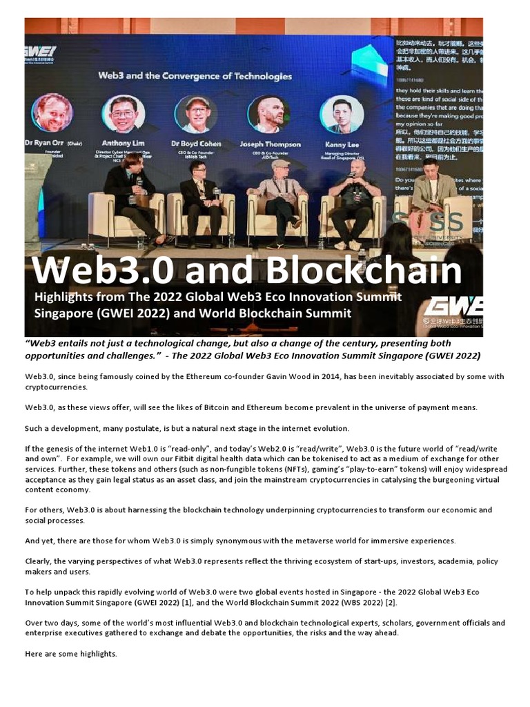 Web 3 and Blockchain | PDF | Cryptocurrency | Decentralization