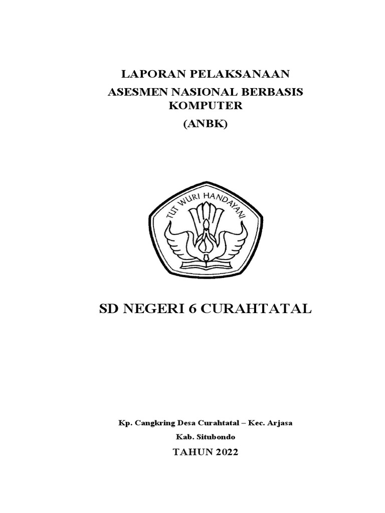 6 Laporan Pelaksanaan ANBK SD 6 CT | PDF