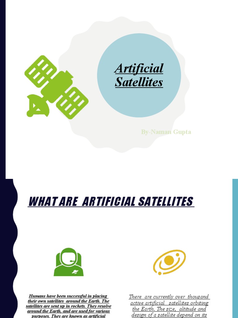 Overview of Artificial Satellites | PDF | Satellite | Weather Satellite