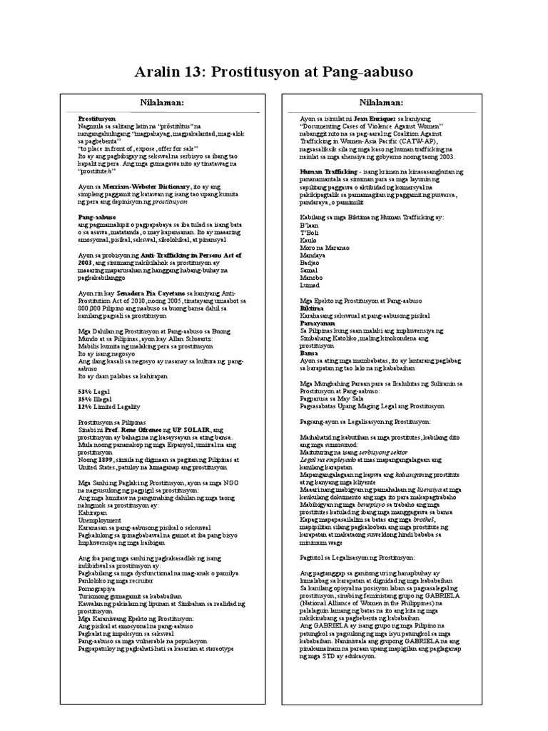 Araling Panlipunan U3 Q3 L13 | PDF
