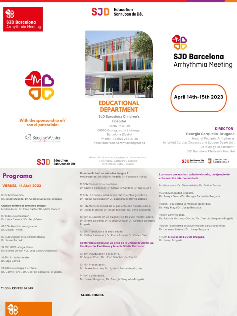 SJD Barcelona Arrhythmias Meeting 2 | PDF | Medicina CLINICA ...