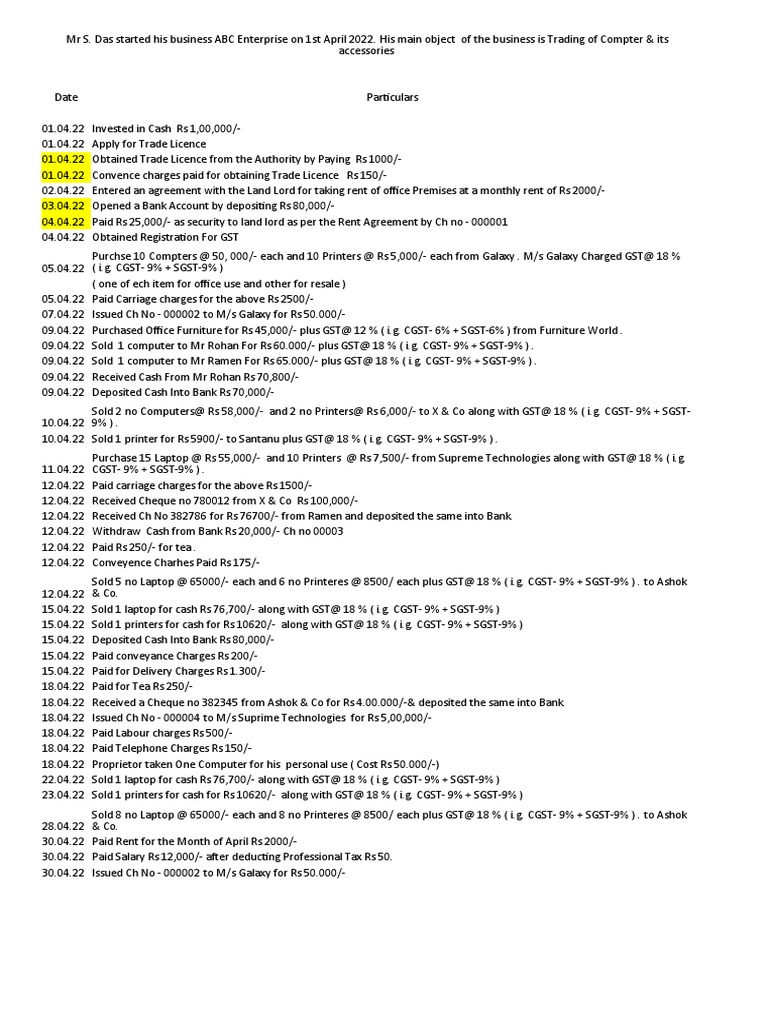 Transactions For Tally | PDF | Money | Government