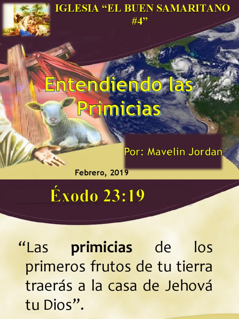 Importancia de las Primicias en la Biblia | PDF | Ley judía y rituales