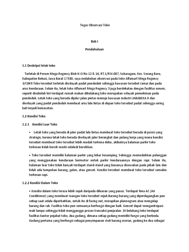 Tugas Observasi-WPS Office | PDF