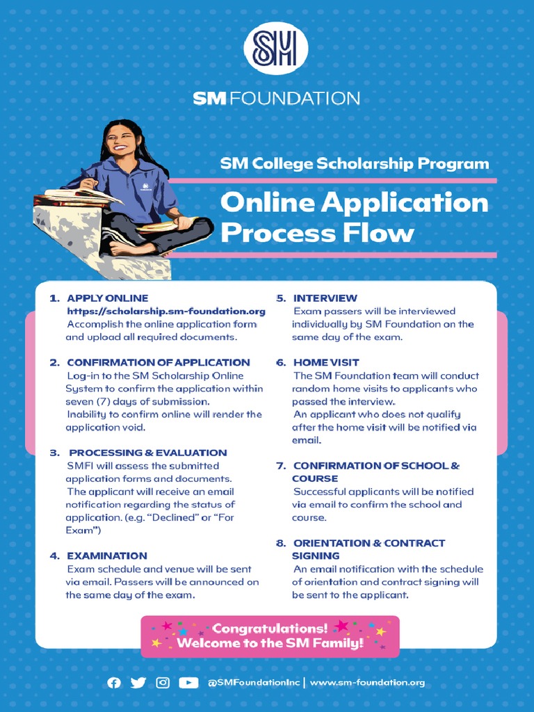 SMFoundation Scholarship Online Process Flow | PDF