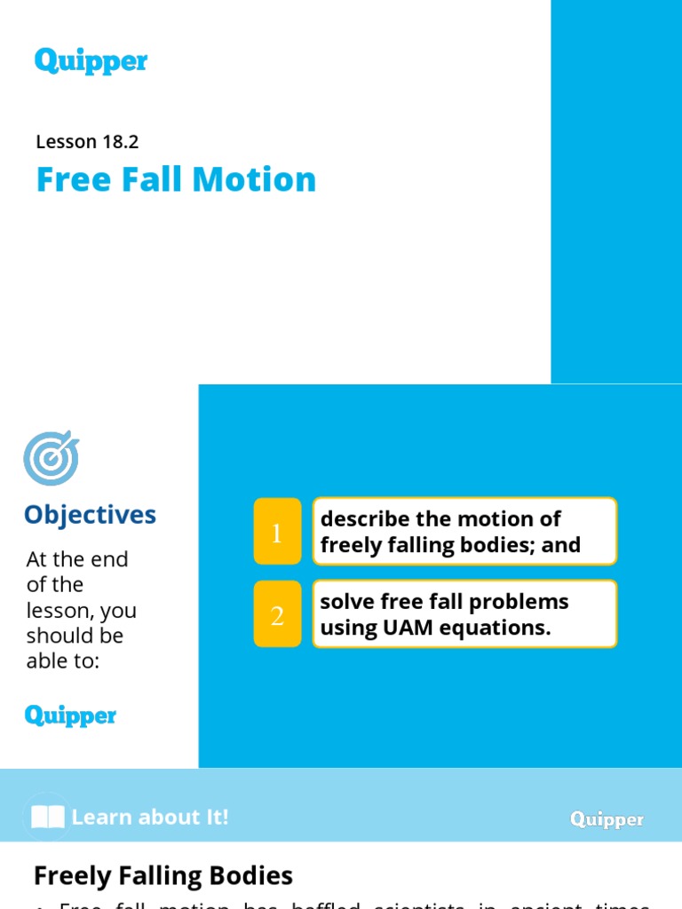 Science-9-18.2-Free-Fall-Motion | PDF | Friction | Mechanics