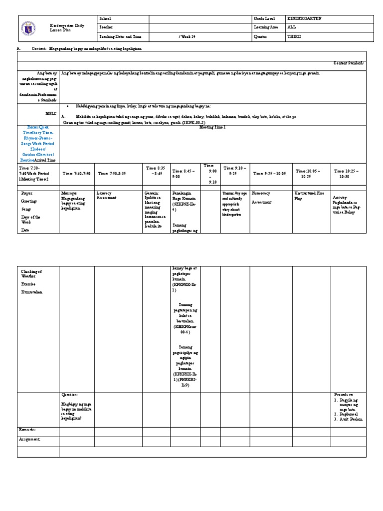 Kinder New DLL Week24 - Day5 | PDF