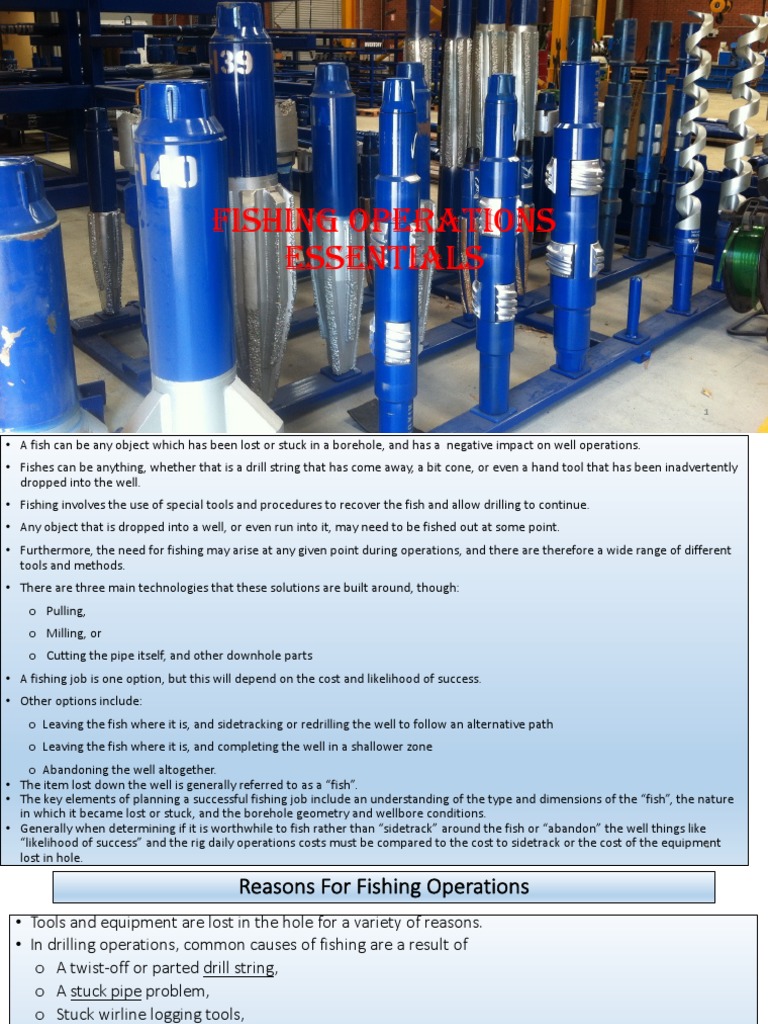 Fishing Operations Essentials | PDF | Physical Sciences | Mechanical Engineering