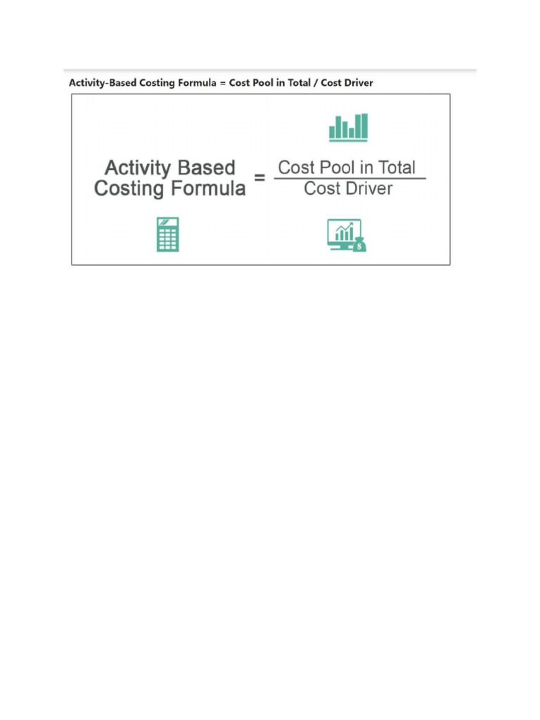 014 Activity Based Costing Formula | PDF