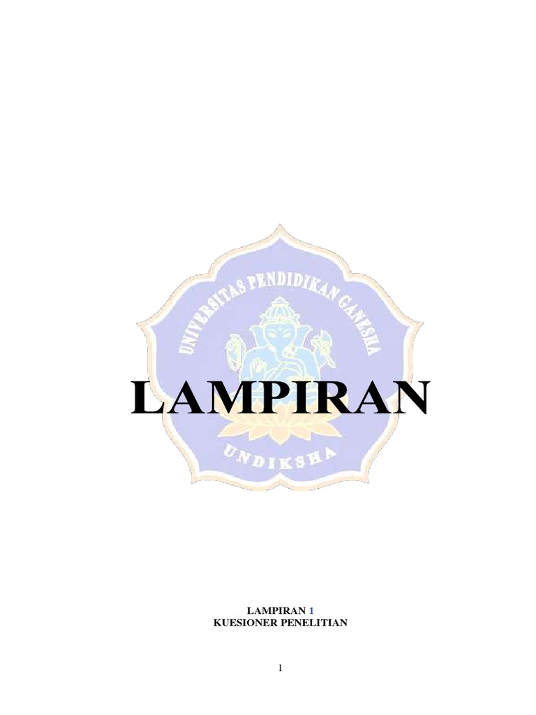 Lampiran | PDF